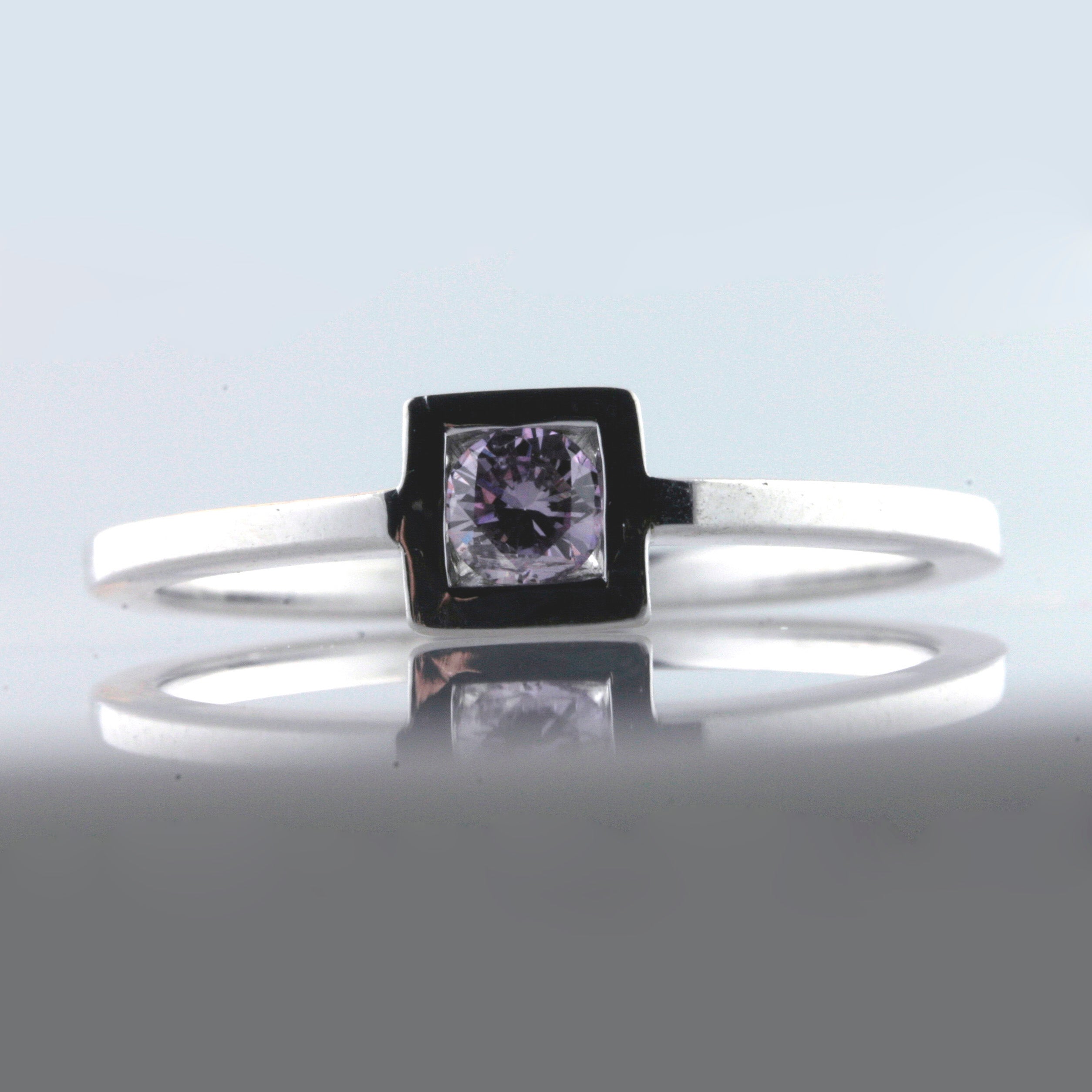 Purple Diamond Ring